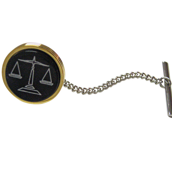 Kiola Designs | Accessories | Golden Scale Of Justice Law Tie Tack ...